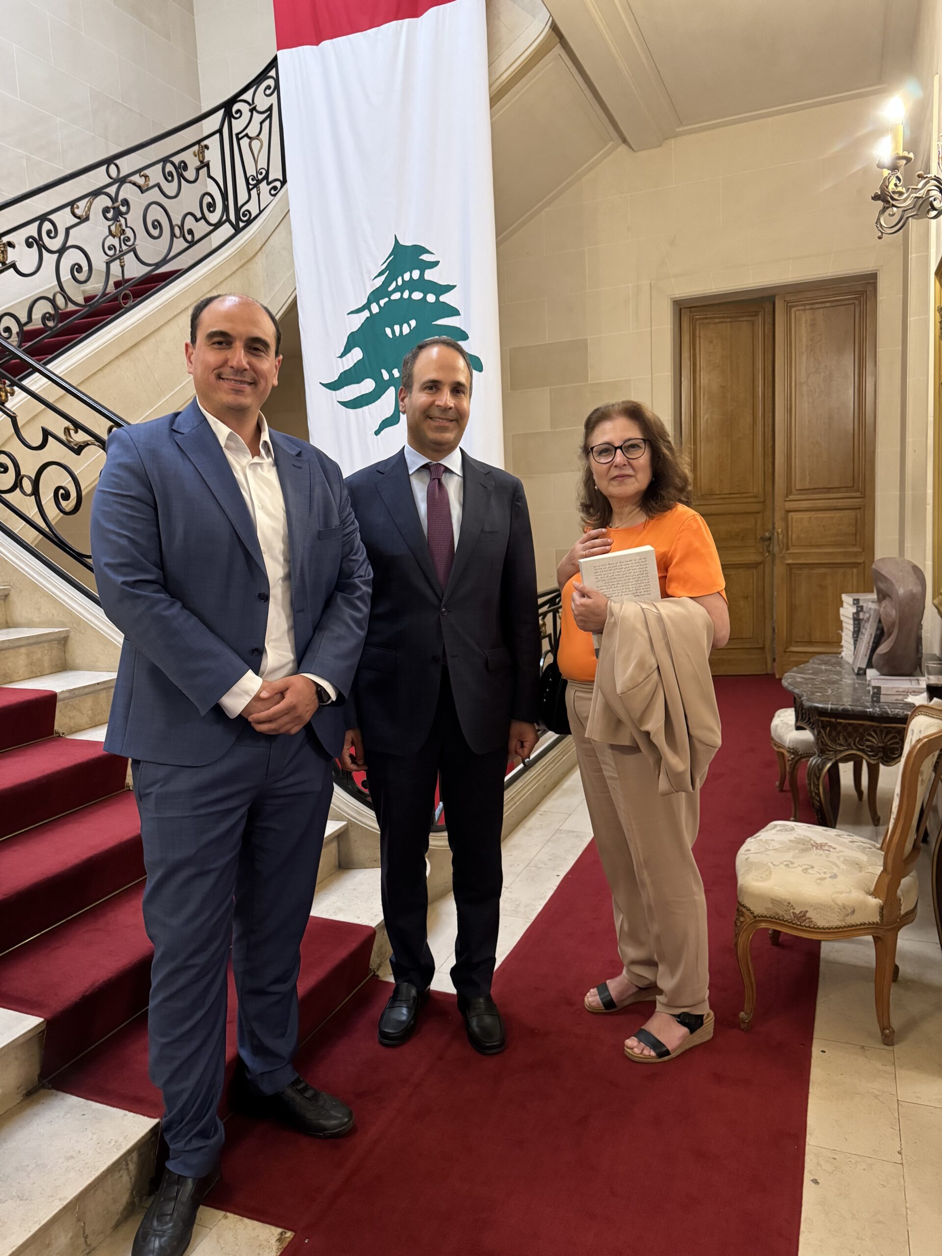 Conférence à l'Ambassade du Liban en France avec l’ancien ministre des ...